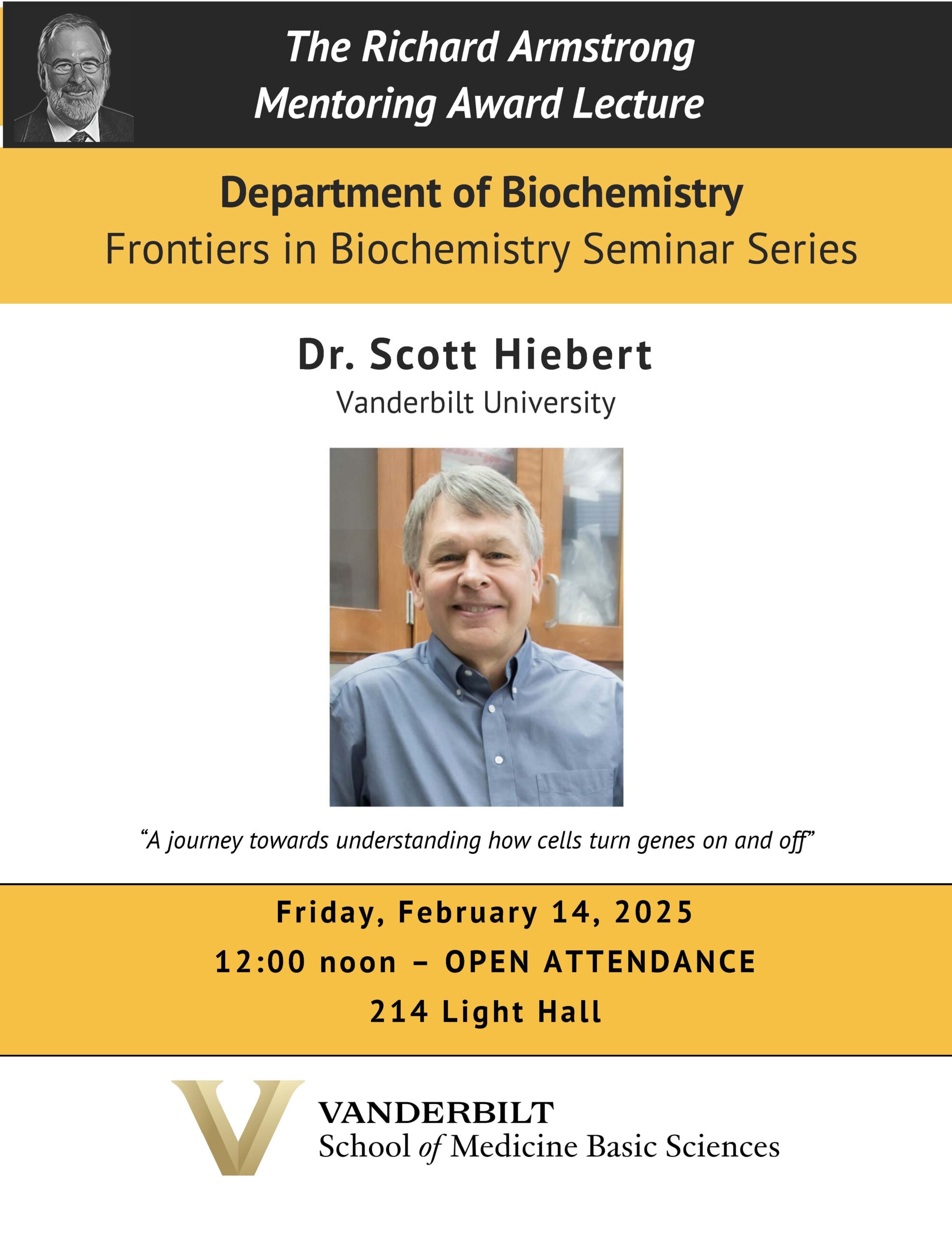 Frontiers in Biochemistry Seminar Series presents Scott Hiebert, Feb ...