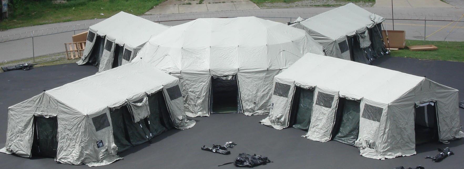 TVC valet area to be used for surge space tent deployment exercise May ...
