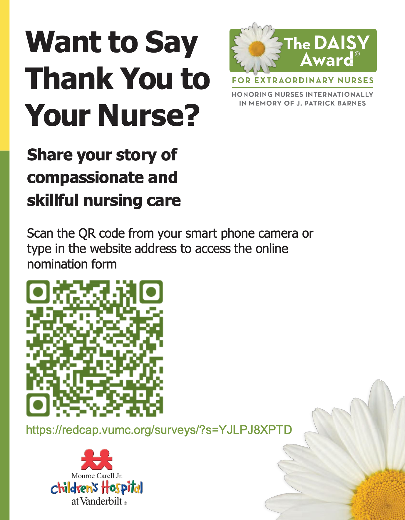 DAISY Award nomination site moved to new REDCap address; new flyers ...