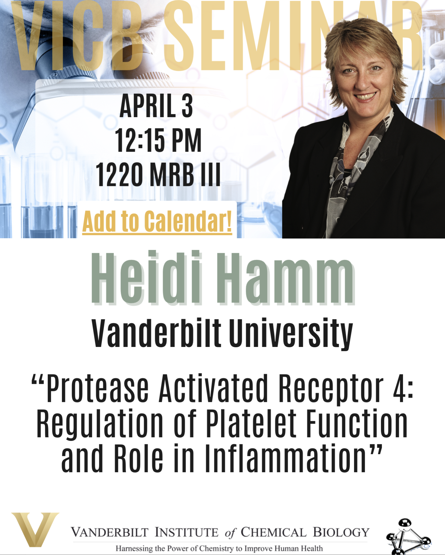 Institute of Chemical Biology lecture by Heidi Hamm is April 3 ...