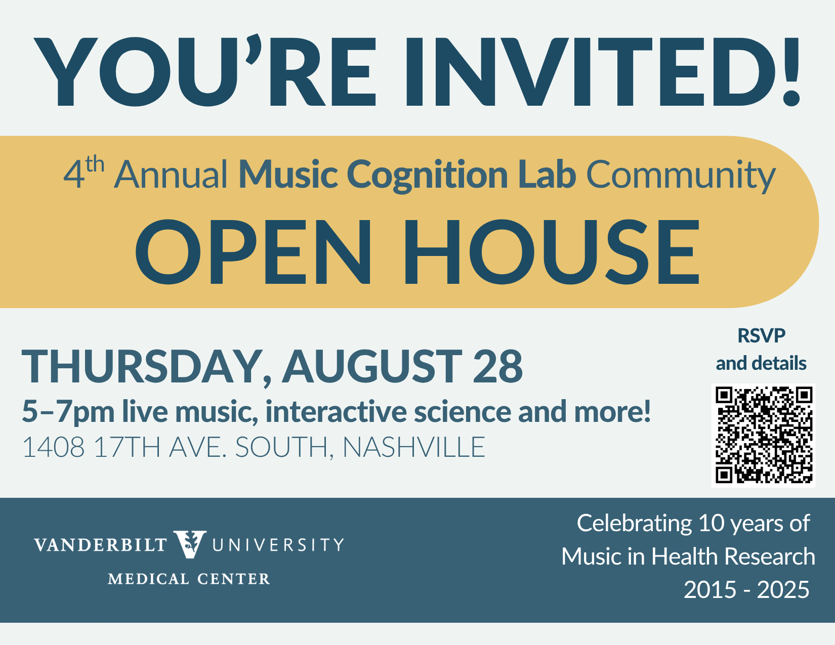 Music Cognition Lab open house to be Aug. 28 - VUMC News