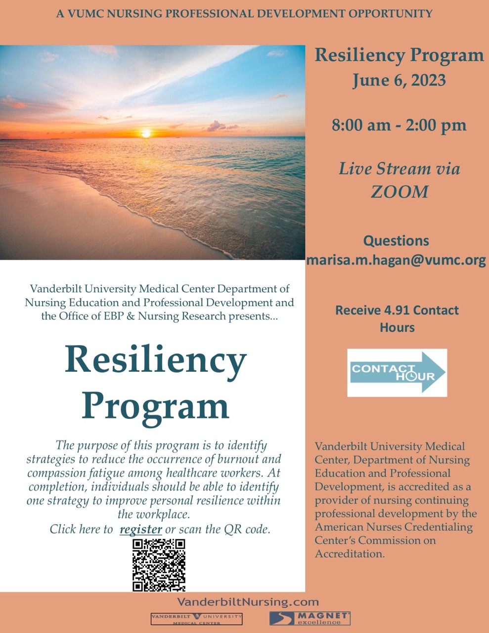 Resiliency Program targets burnout and compassion fatigue, June 6 - VUMC News