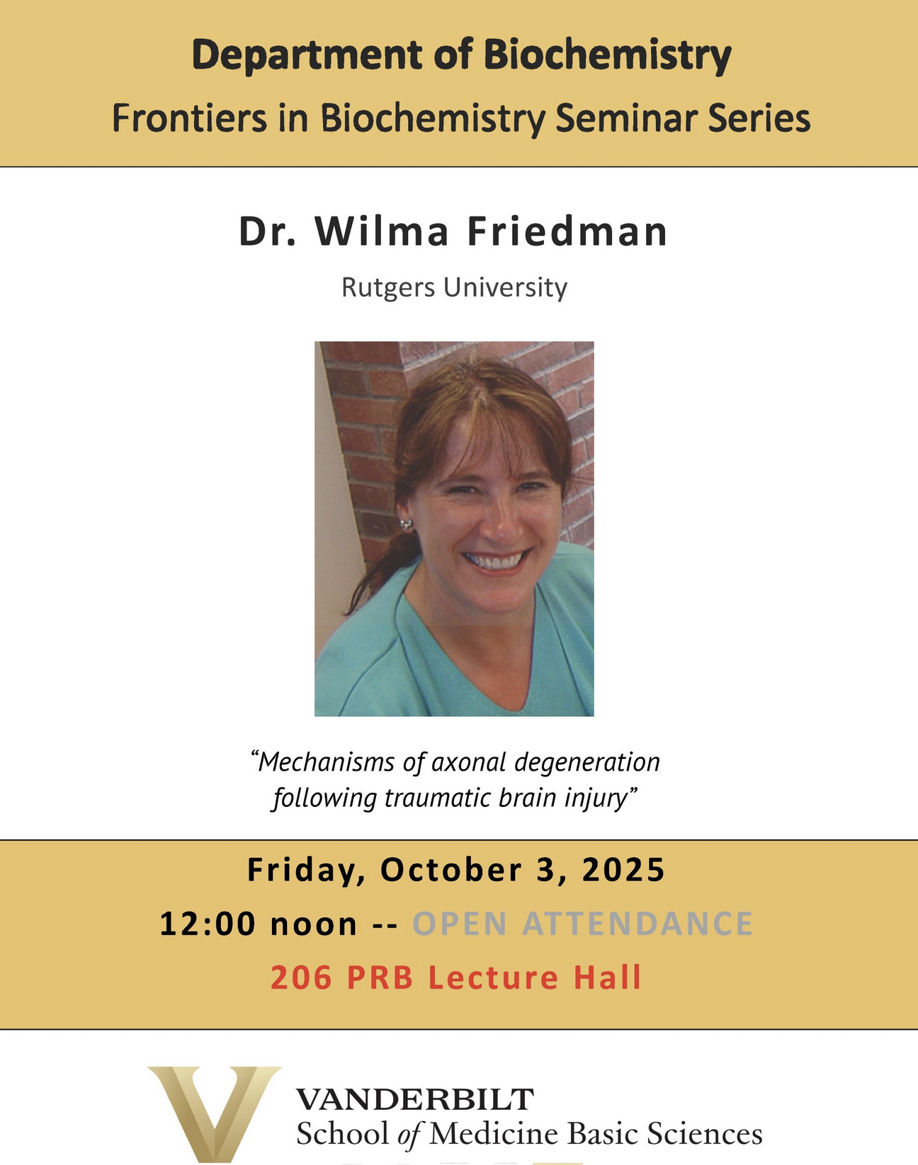 Frontiers in Biochemistry Seminar Series presents Rutgers' Wilma ...