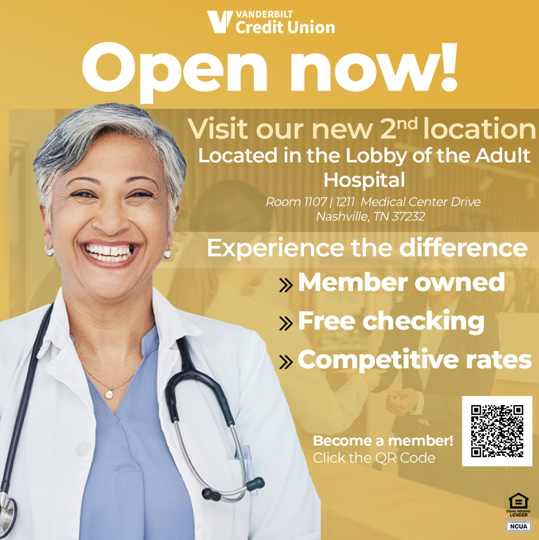 Credit Union opens branch in VUH lobby - VUMC News