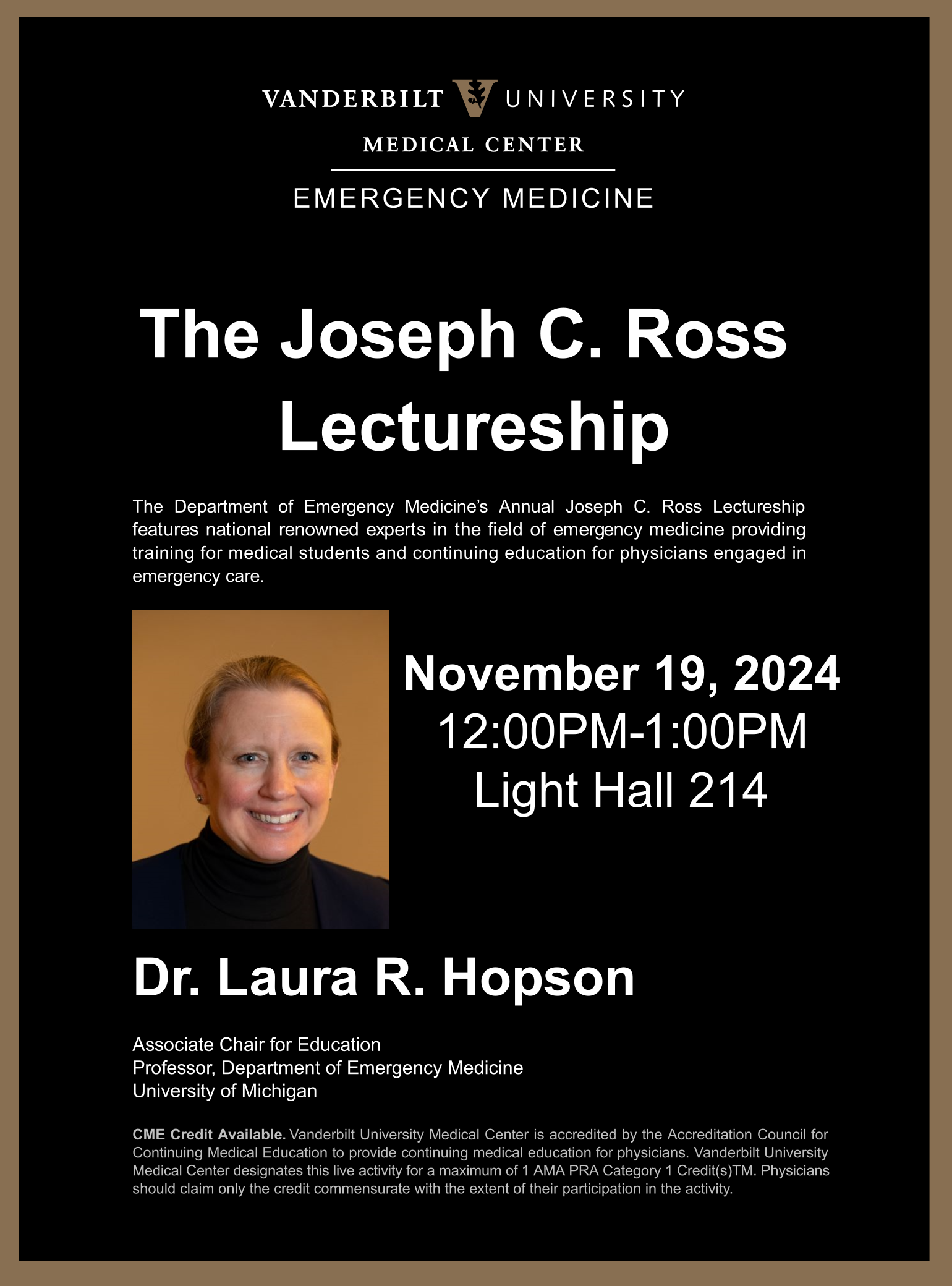 Joseph C. Ross Lecture with University of Michigan's Laura Hopson is ...