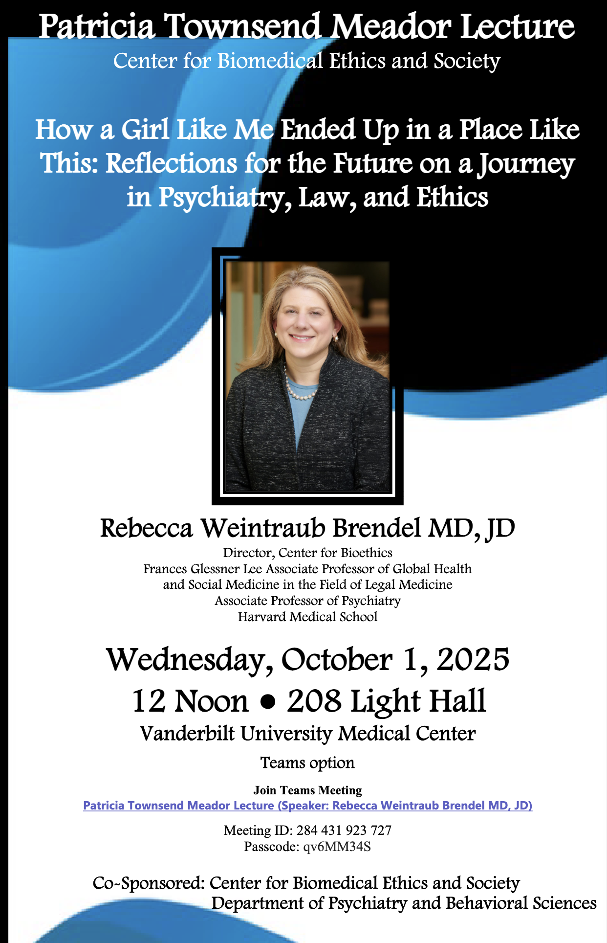 Patricia Townsend Meador Lecture with Harvard's Rebecca Weintraub ...
