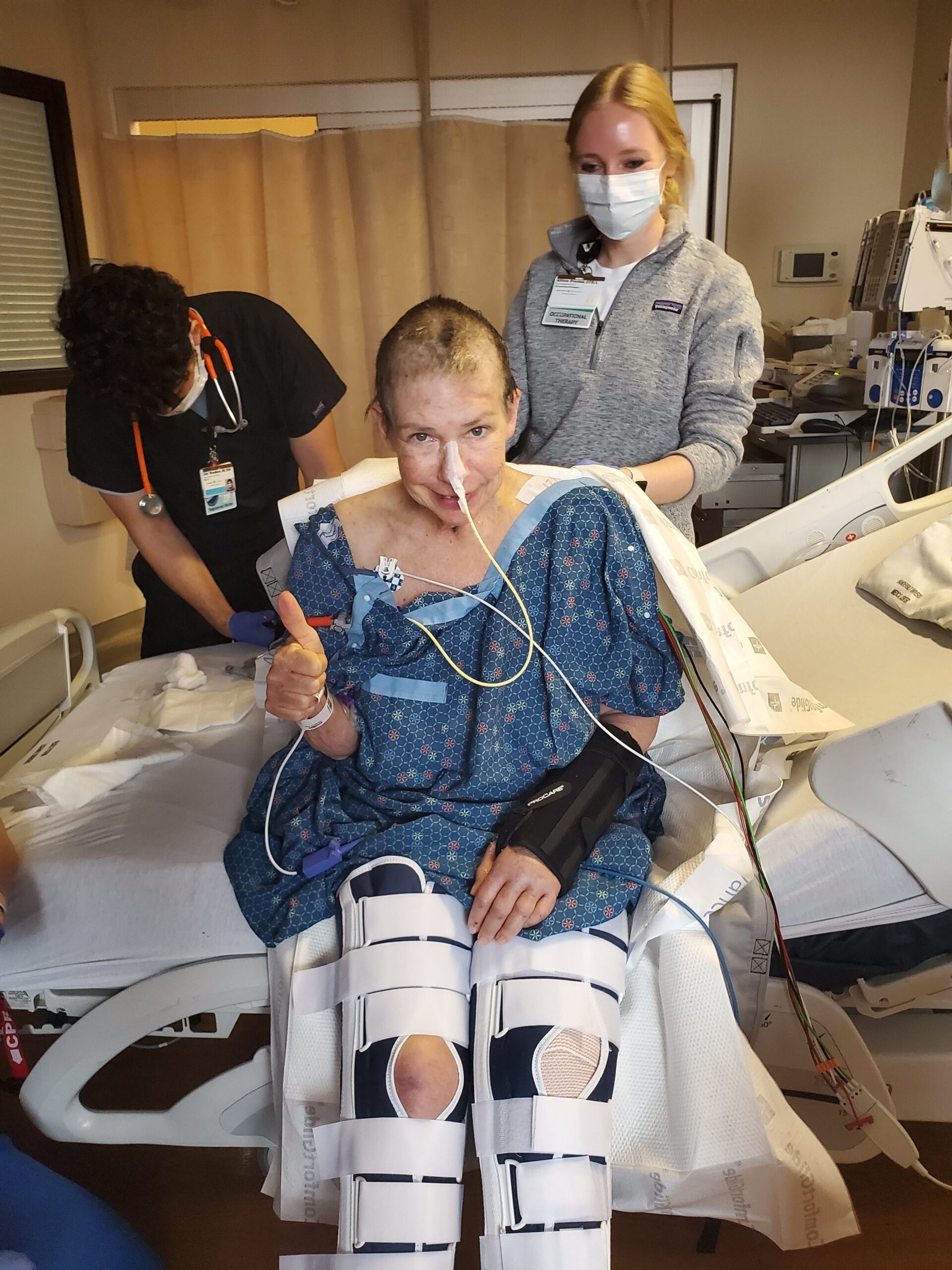 Two years after being hit by a car crossing James Robertson Parkway ...